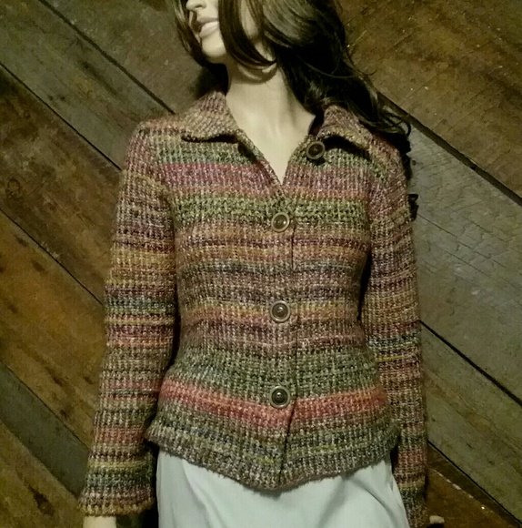 True Grit | Jackets & Coats | Multicolor Woven Jacket | Poshmark